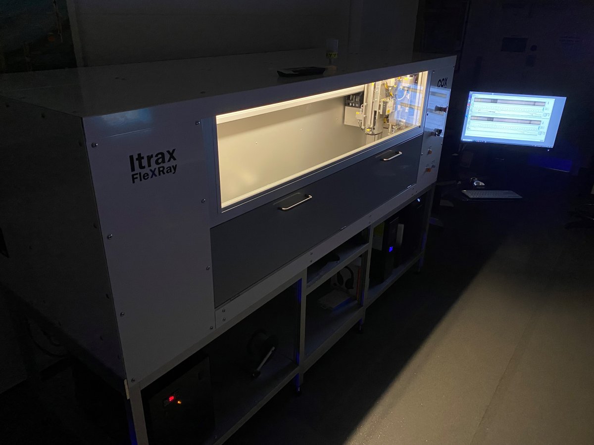 Installation of brand new Itrax FleXRay X-ray fluorescence scanner at BOSCORF | BOSCORF